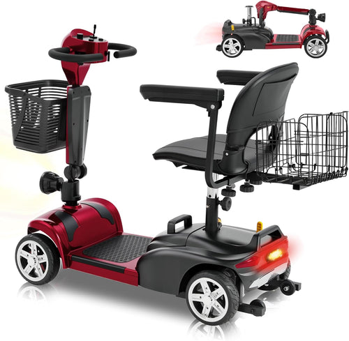 Ecomobi MS02 4-Wheel Mobility Scooter for Seniors – 30-Mile Range | 7