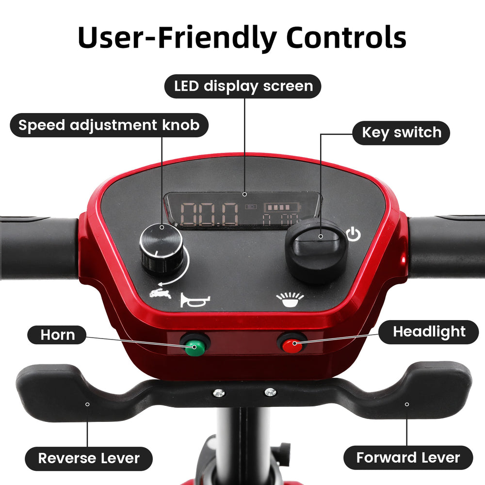 ECOMOBI MS02-F Ultra Automatic Folding Mobility Scooter for Seniors